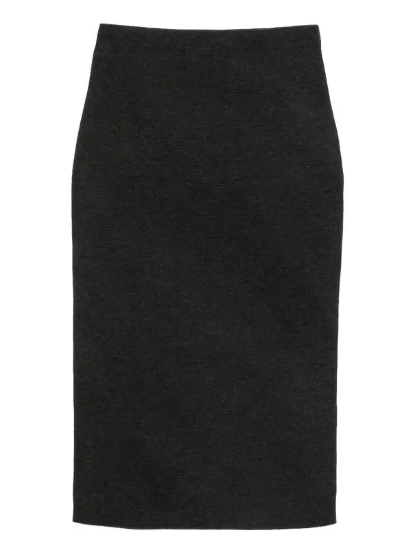 SEMICOUTURE Wool Pencil Skirt - Grey