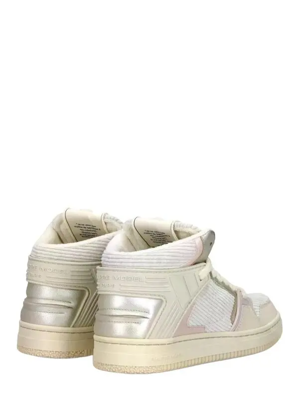 Philippe Model High-top Textured Sneakers - Neutrals
