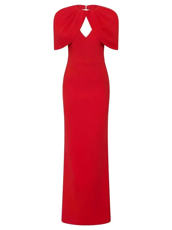 Rebecca Vallance Cameron Cape Gown - Red