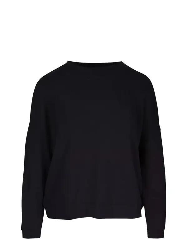 Majestic Filatures Long-sleeves Crew-neck Sweatshirt - Black