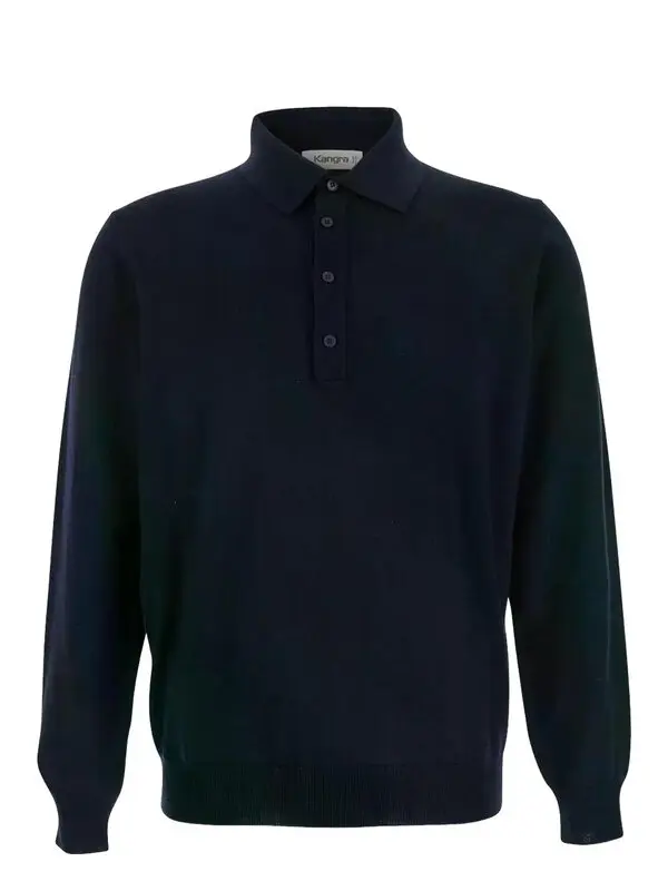 KANGRA Four-button Polo Shirt - Blue