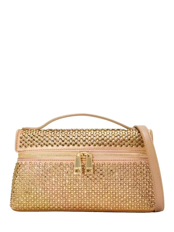 Jw Pei Thea Crystal-embellished Top-handle Bag - Gold