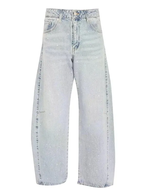 LEVI'S Embellished Barrel Boyfriend Jeans - Blue