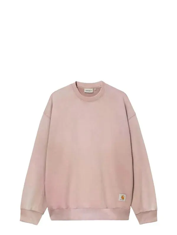 Carhartt Work In Progress Hudson Square-label Long-sleeve Sweatshirt - Pink