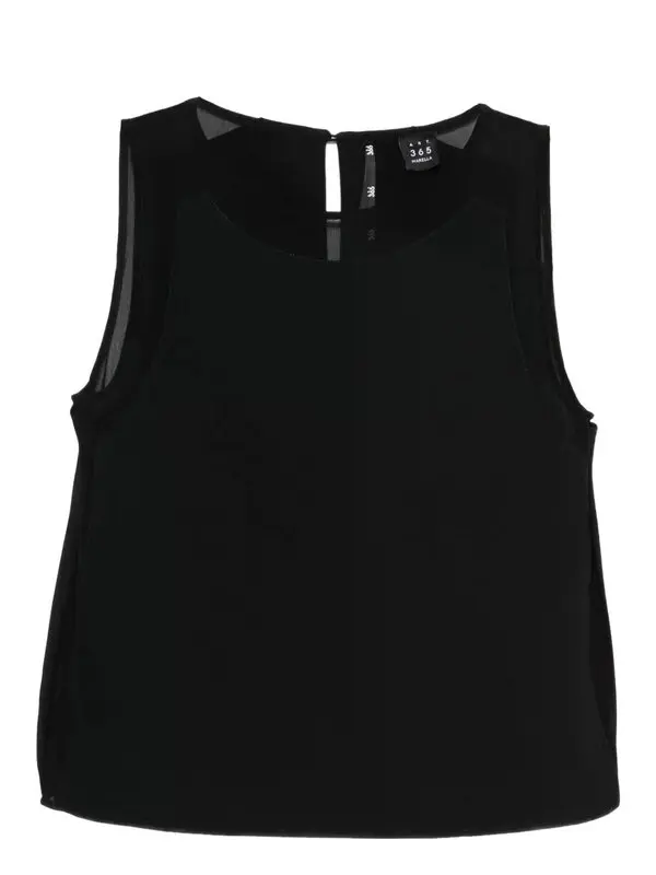 Marella Sleeveless Top - Black