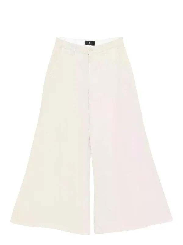 7 For All Mankind Straight-hem Trousers - Neutrals