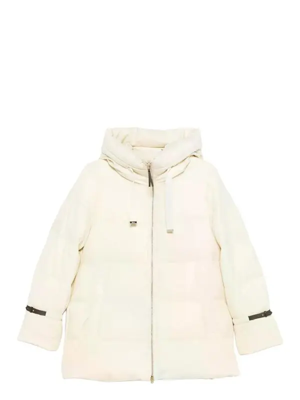 Herno Hooded Quilted Jacket - Neutrals