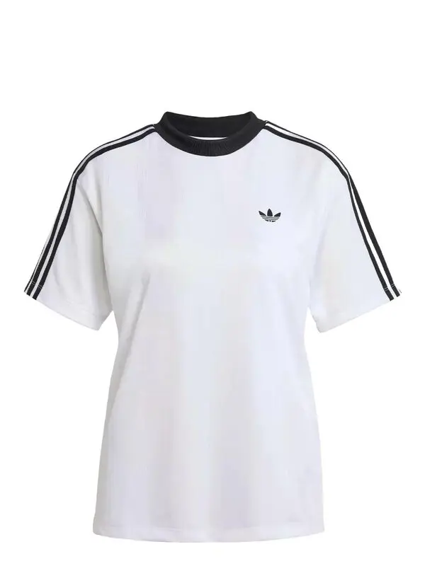 Adidas Jacquard Jersey Top - White