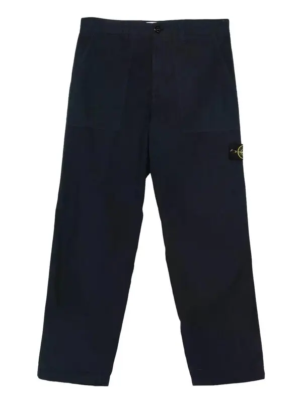 Stone Island Patch-pocket Trousers - Blue