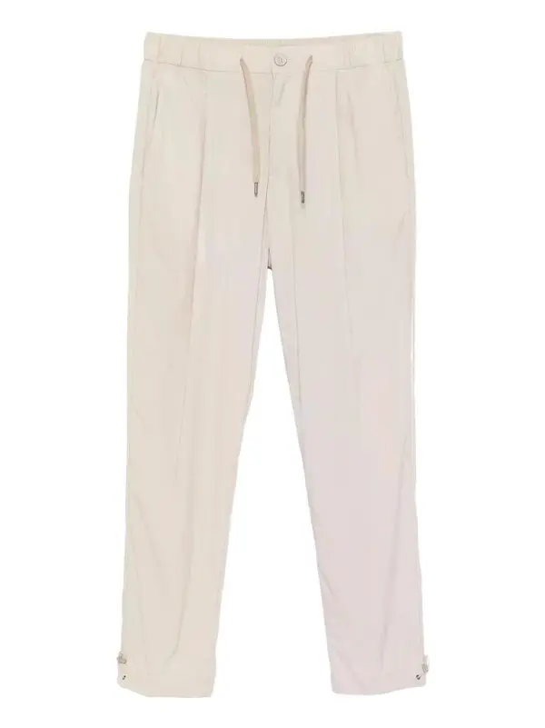 Herno Drawstring Pleated Trousers - Neutrals