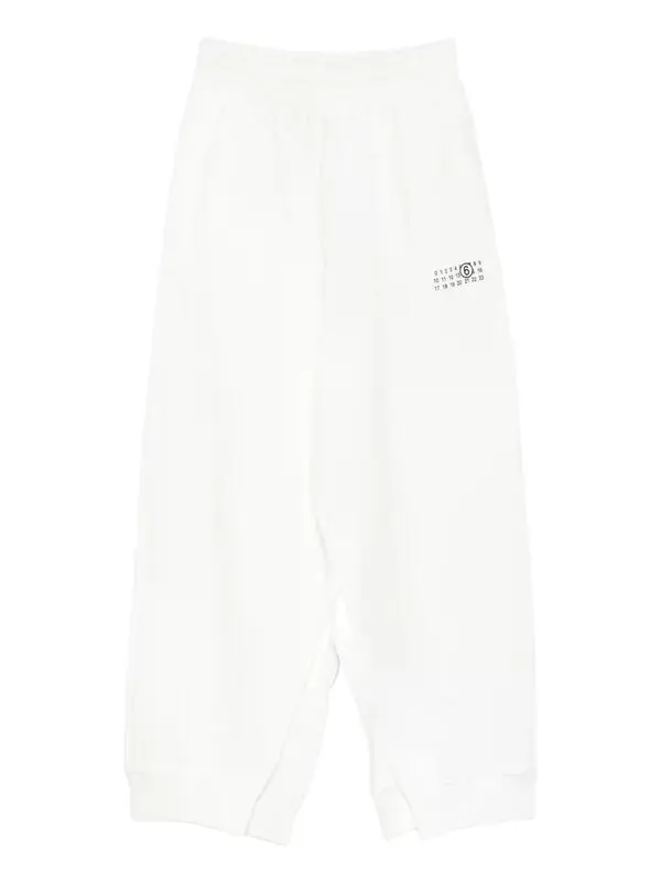 MAISON MARGIELA Number-print Track Pants - White