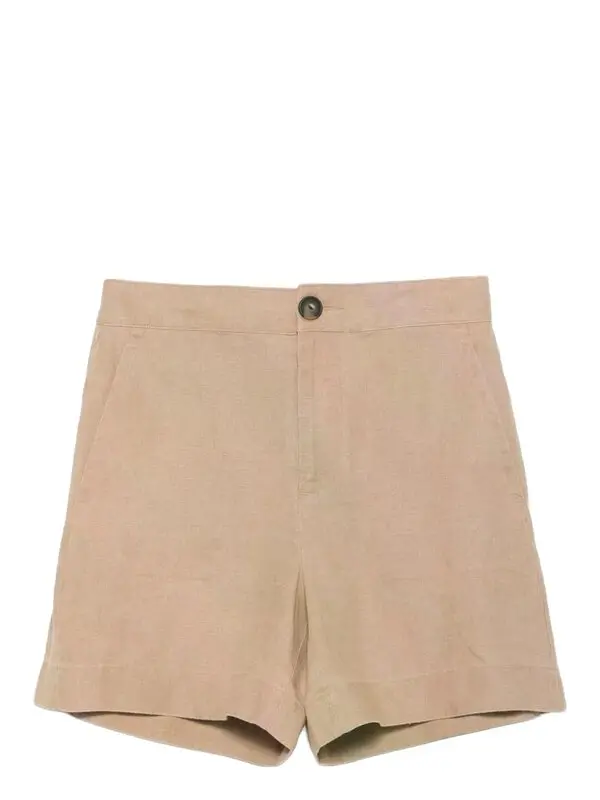 Vince Knee-length Buttoned Shorts - Neutrals