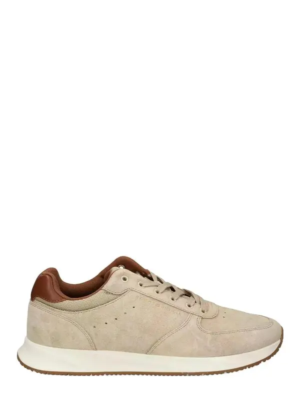 Tommy Hilfiger Suede Leather Sneakers - Neutrals
