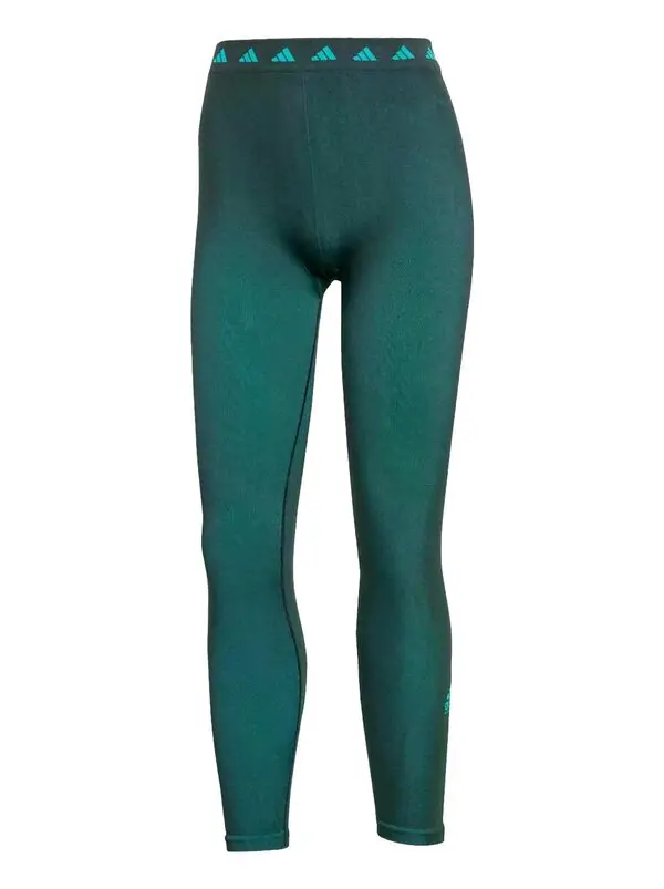 Adidas Logo-waistband Leggings - Green