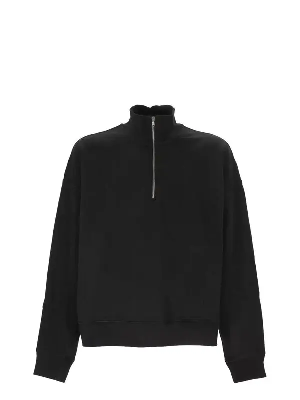 AGOLDE High-neck Zip-up Sweatshirt - Black