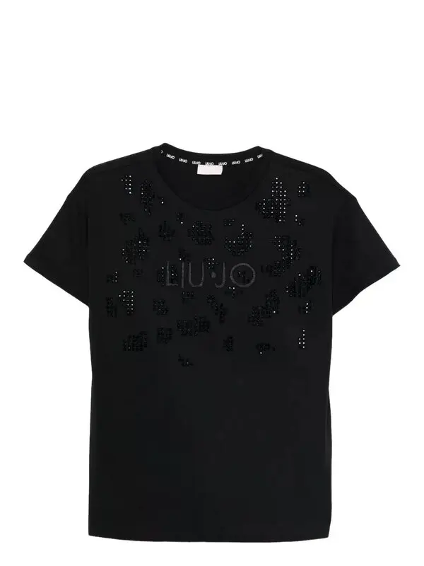 Liu Jo Crystal-embellished T-shirt - Black