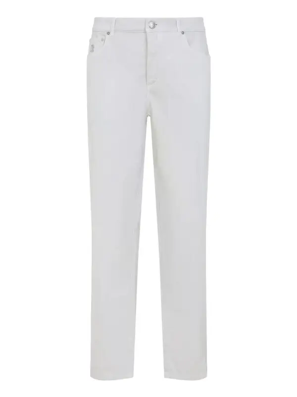 Brunello Cucinelli Straight-leg Jeans - White