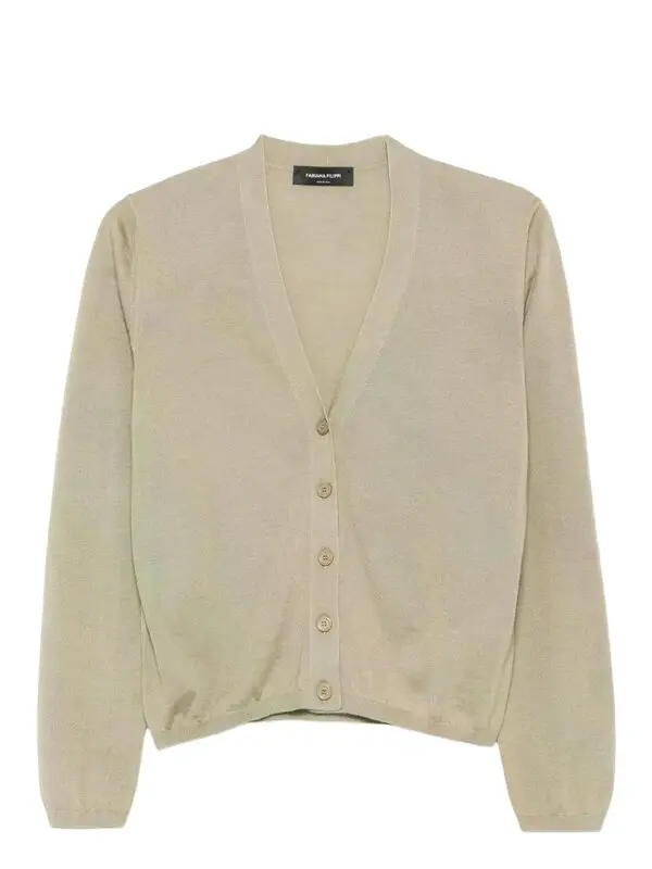 Fabiana Filippi V-neck Cardigan - Green