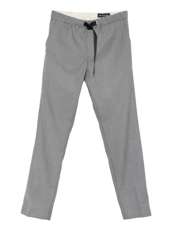 WHITE SAND Drawstring-waist Trousers - Grey