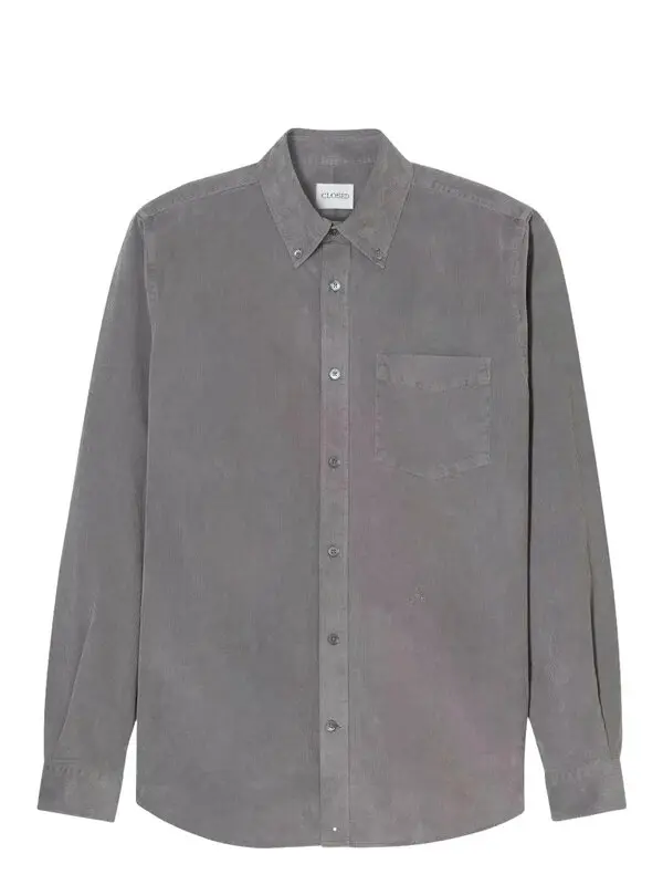 Closed Button-down Shirt - Grey