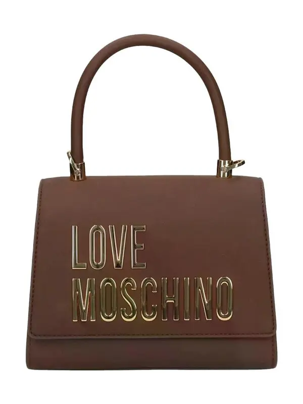 Moschino Logo-plaque Tote Bag - Brown