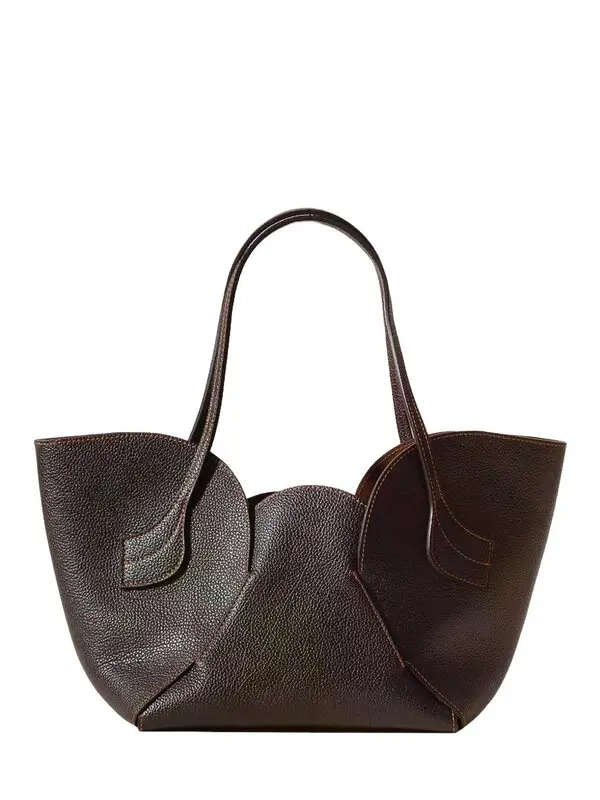 Hereu Sepal Shoulder Bag - Brown