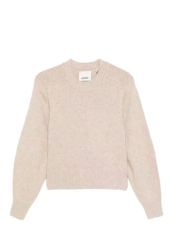 Isabel Marant Round-neck Wool Blend Sweater - Neutrals