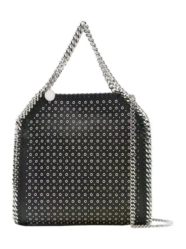 Stella McCartney Falabella Eyelet-embellished Tote - Black