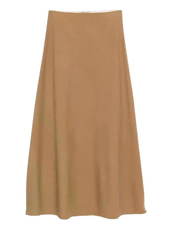 Alberta Ferretti High-waisted Midi Skirt - Neutrals