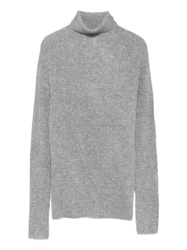 Fabiana Filippi Ribbed Turtleneck Sweater - Grey