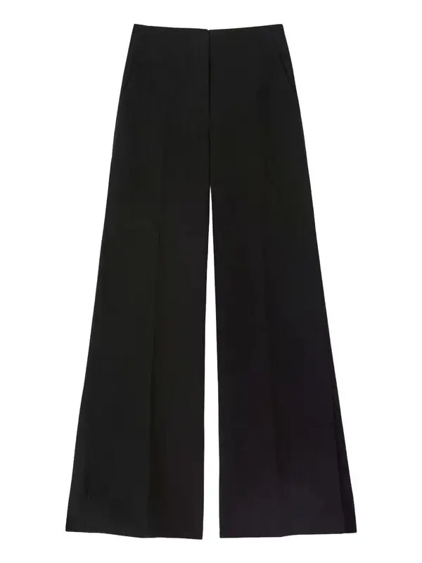 Lafayette 148 New York Pressed-pleat Trousers - Black