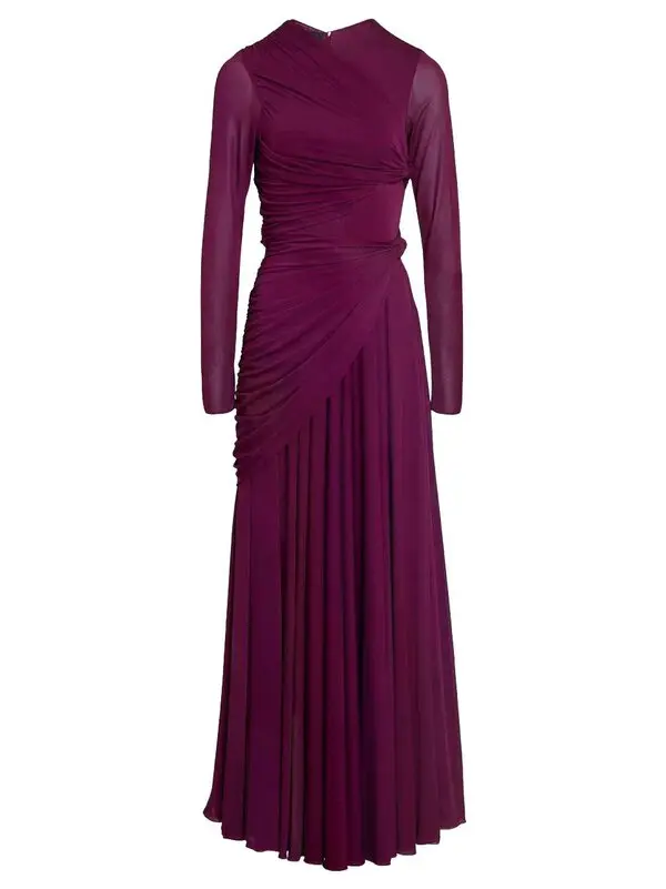 Giambattista Valli Draped Maxi Dress - Purple