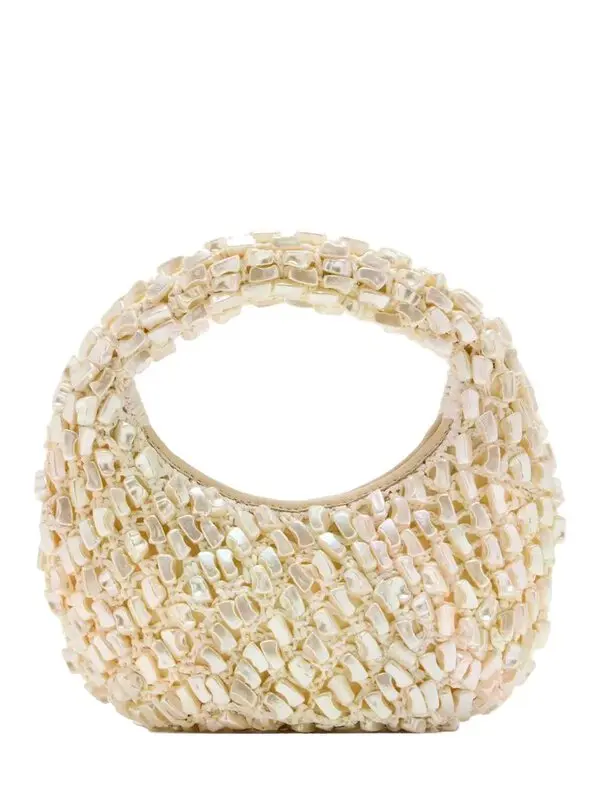 Staud Reef Beaded Handbag - Neutrals