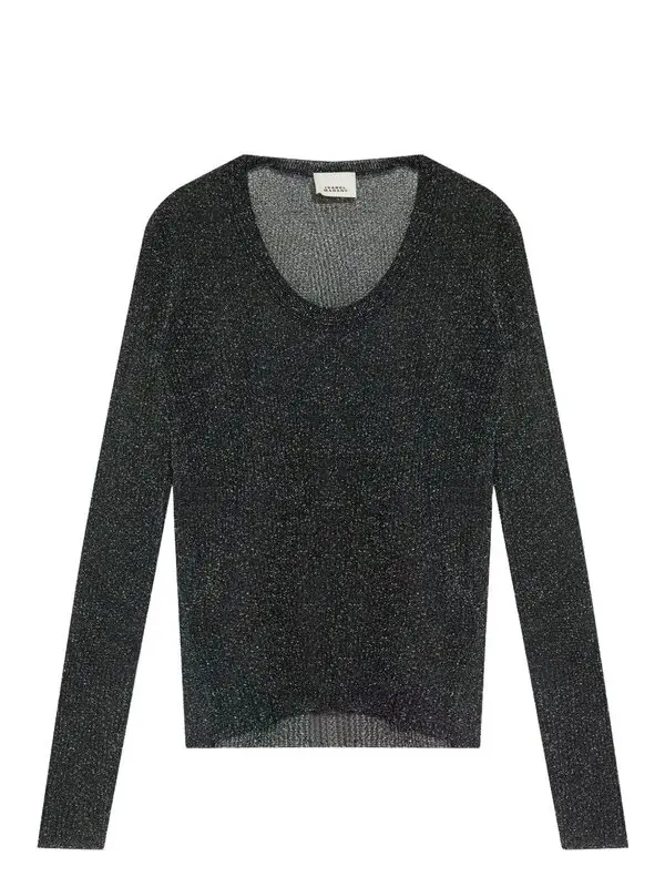 Isabel Marant Ribbed Knit Top - Black