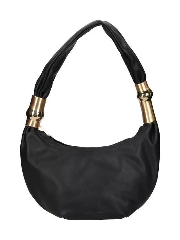 Cult Gaia Mealea Leather Shoulder Bag - Black