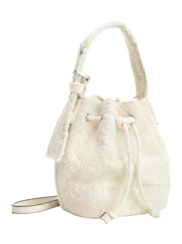 Tory Burch Cotton-blend Bucket Bag - Neutrals