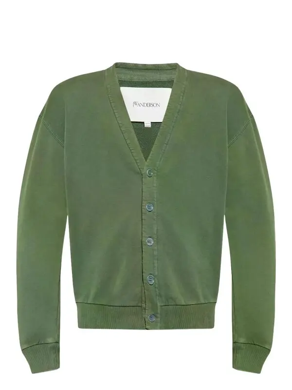 JW Anderson Buttoned Cotton Jacket - Green