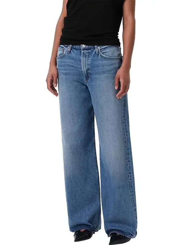 AGOLDE Keira Low Rise Baggy Jeans - Downtown