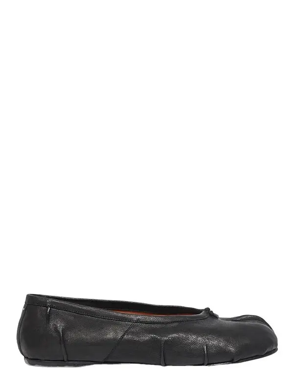 MAISON MARGIELA Tabi Leather Ballerina Flats - Black