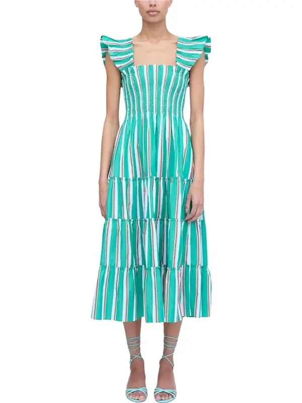 Hill House Home The Ellie Nap Dress - Sunset Stripe
