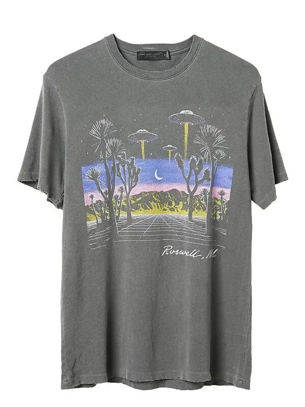 Junk Food Clothing Roswell Vintage Tee - Black