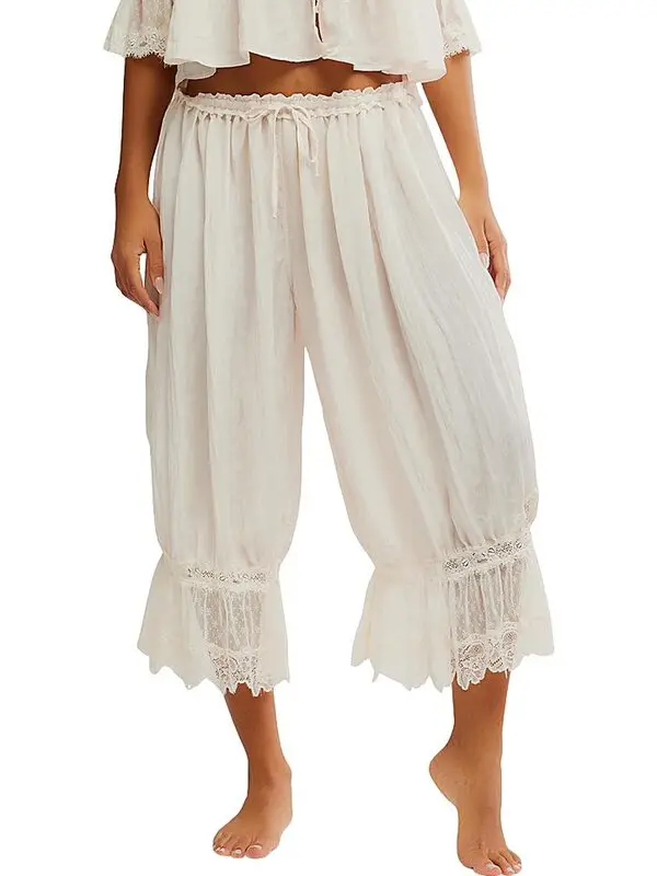 Free People Forever Young Sleep Pants - White Alyssum