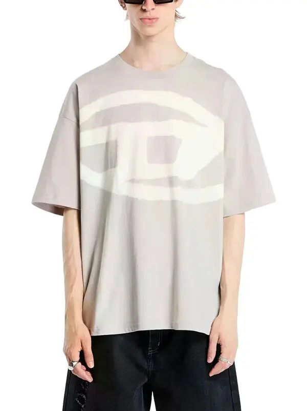 DIESEL T-boxt Graphic-print T-shirt - 9bz Grey
