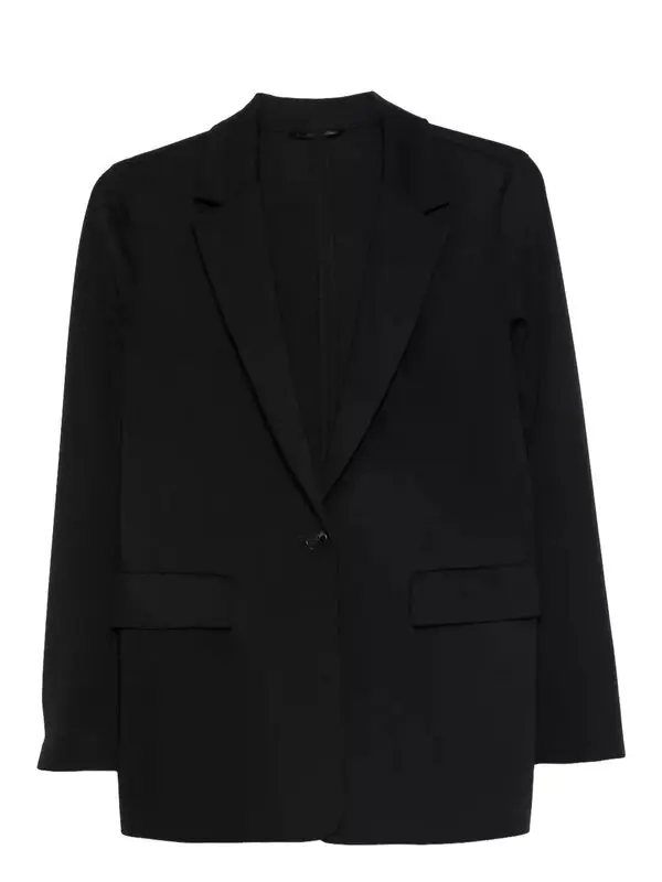 Marella Notched-lapel Single-breasted Blazer - Black