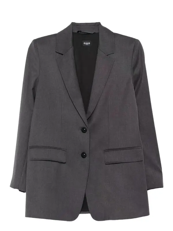 Marella Notched-lapel Blazer - Grey