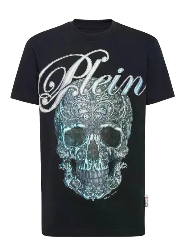 Philipp Plein Skull-print Cotton T-shirt - Black