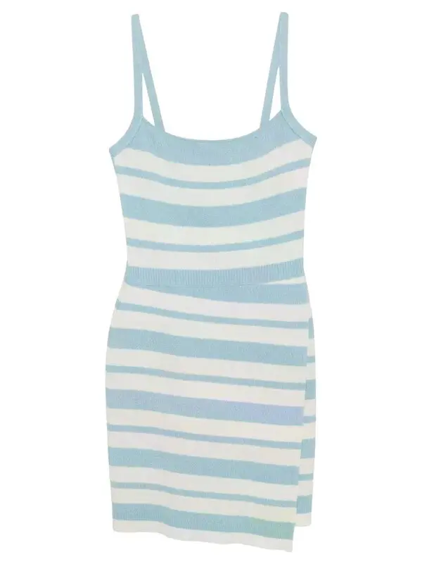 Simkhai Suvi Stripe Knit Mini Dress - Blue
