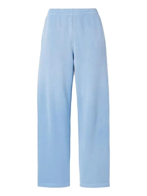 SKIMS French Terry Low Rise Straight Leg Pants - Blue