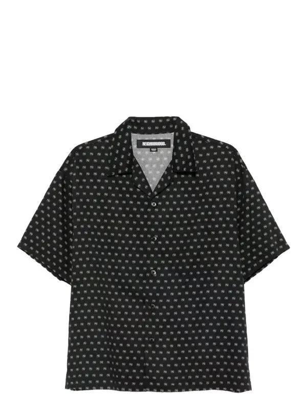 NEIGHBORHOOD Monogram-pattern Shirt - Black