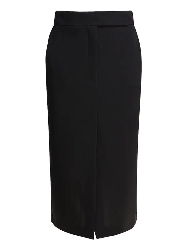 SEMPER Midi Skirt With Slit - Black